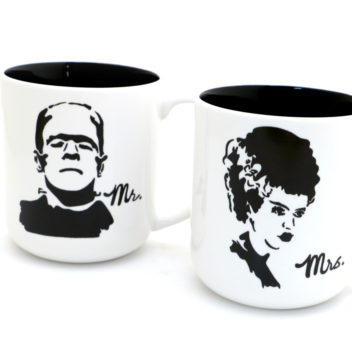 Mr. and Mrs. Frankenstein 16 oz. Made for Each Other Mug Set – LennyMud