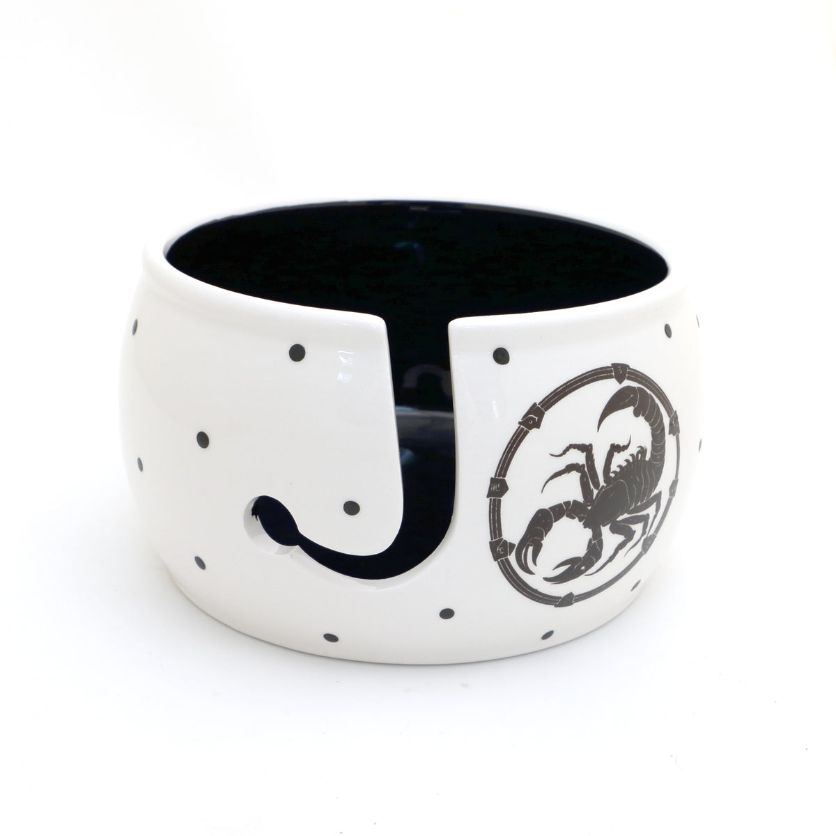 OOPS SALE - Scorpio Yarn Bowl, Zodiac Birthday gift, Knitting and croc ...