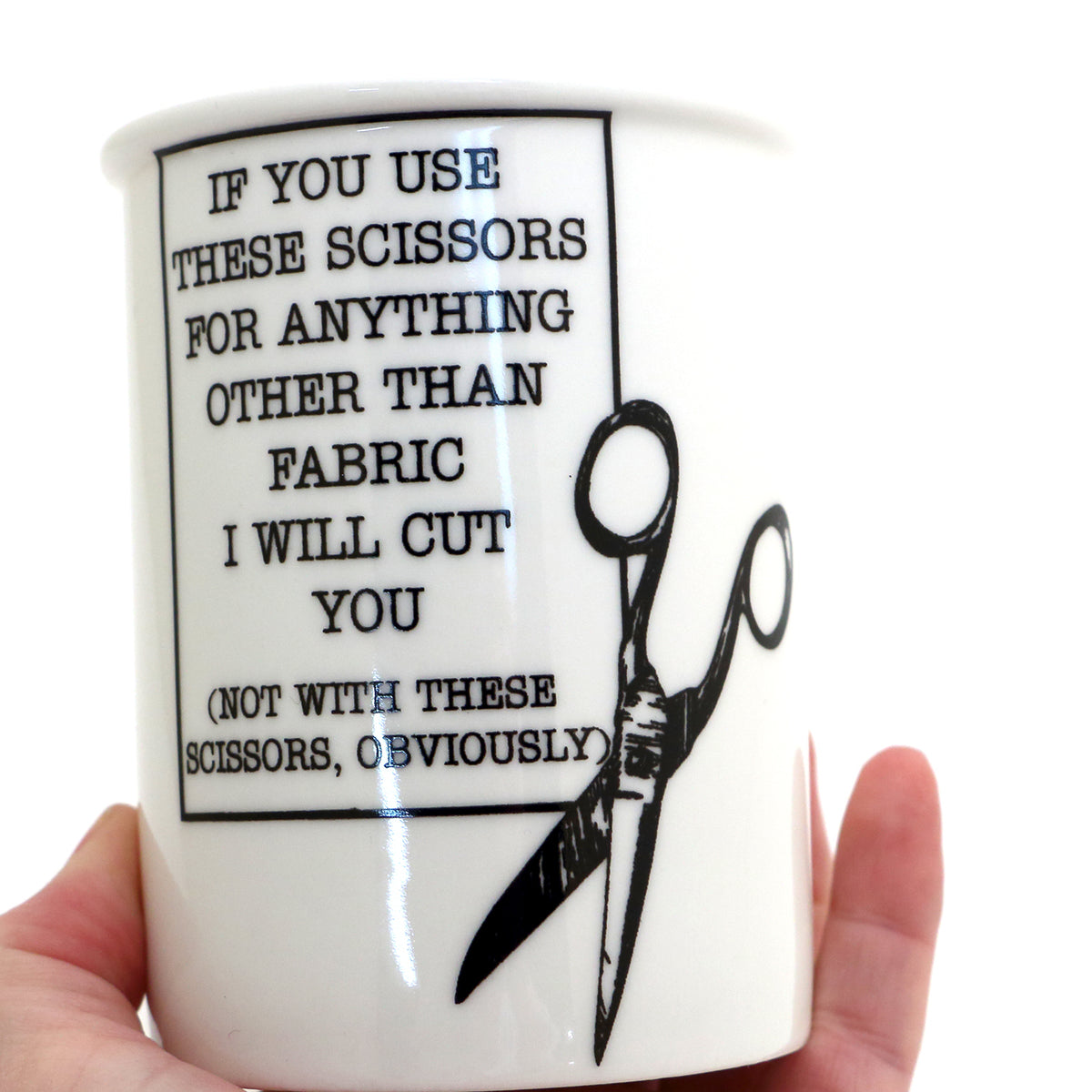 Scissor holder, scissor keeper, Fabric Scissors, sewing gift, funny se ...