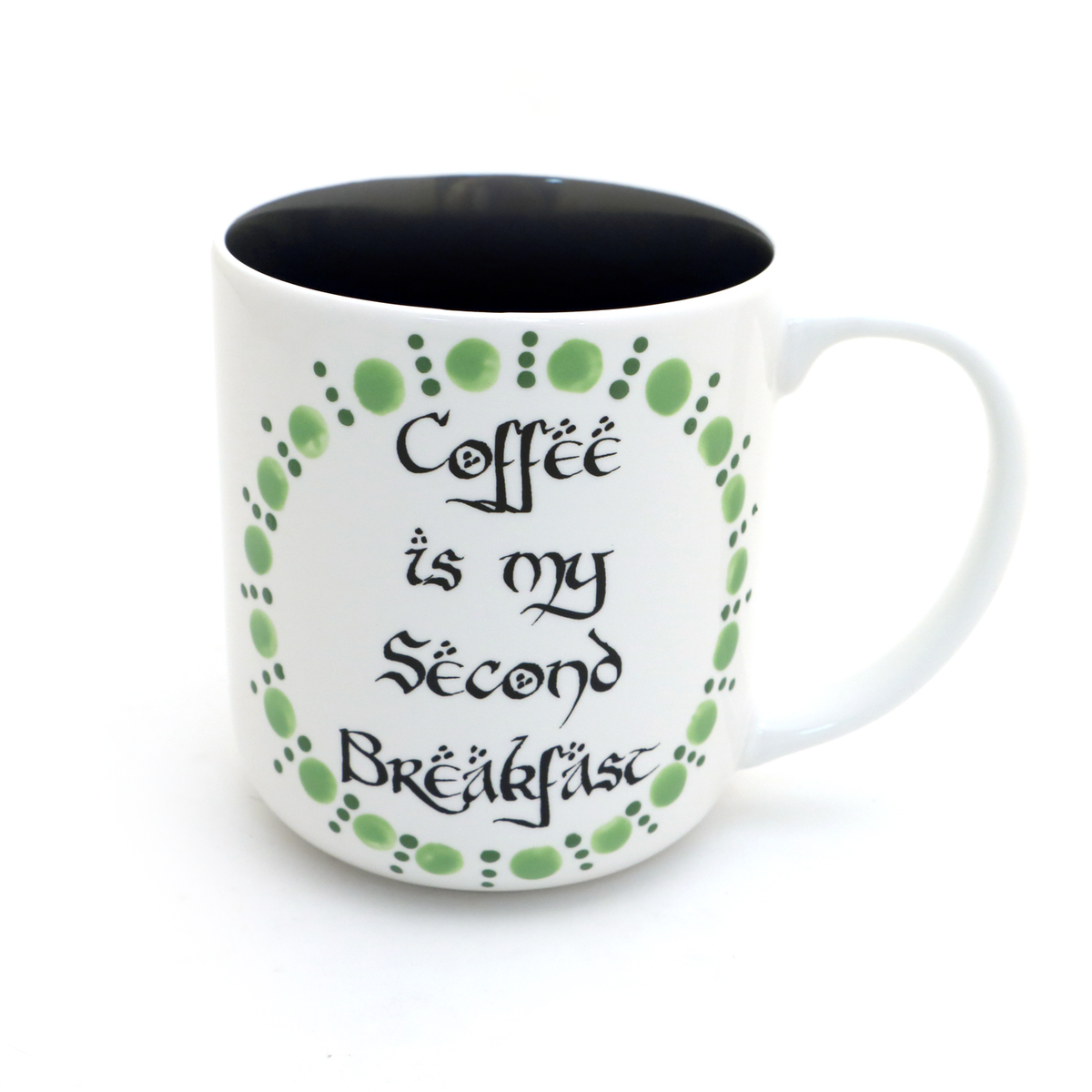Coffee is my Second Breakfast Lord of the Rings Hobbit Movie Mug – LennyMud