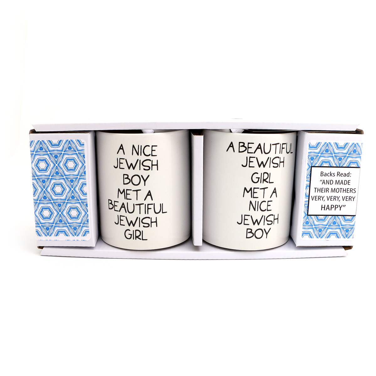 Jewish Wedding Gift Mug Set by Lorrie Veasey – LennyMud
